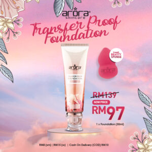 Transfer Proof Foundation by Arora Skincare